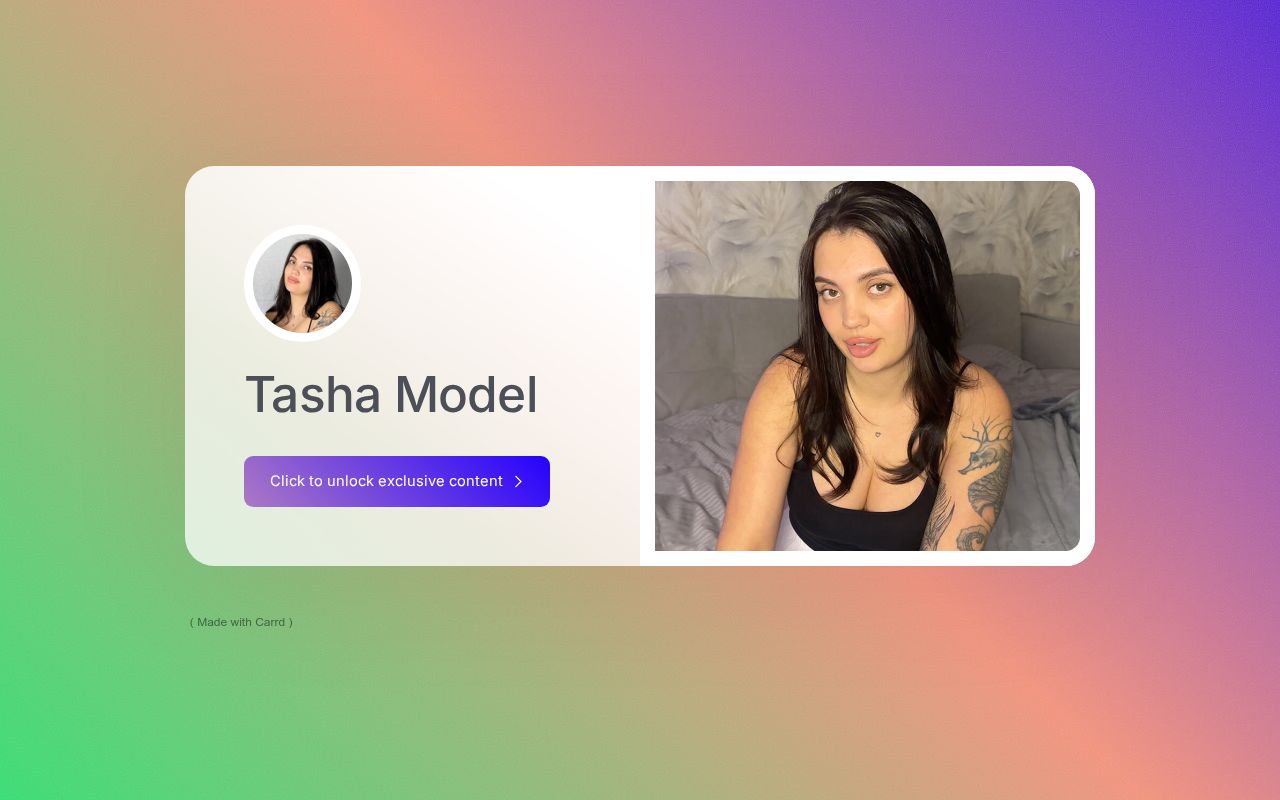 Tasha — your sheer fantasy